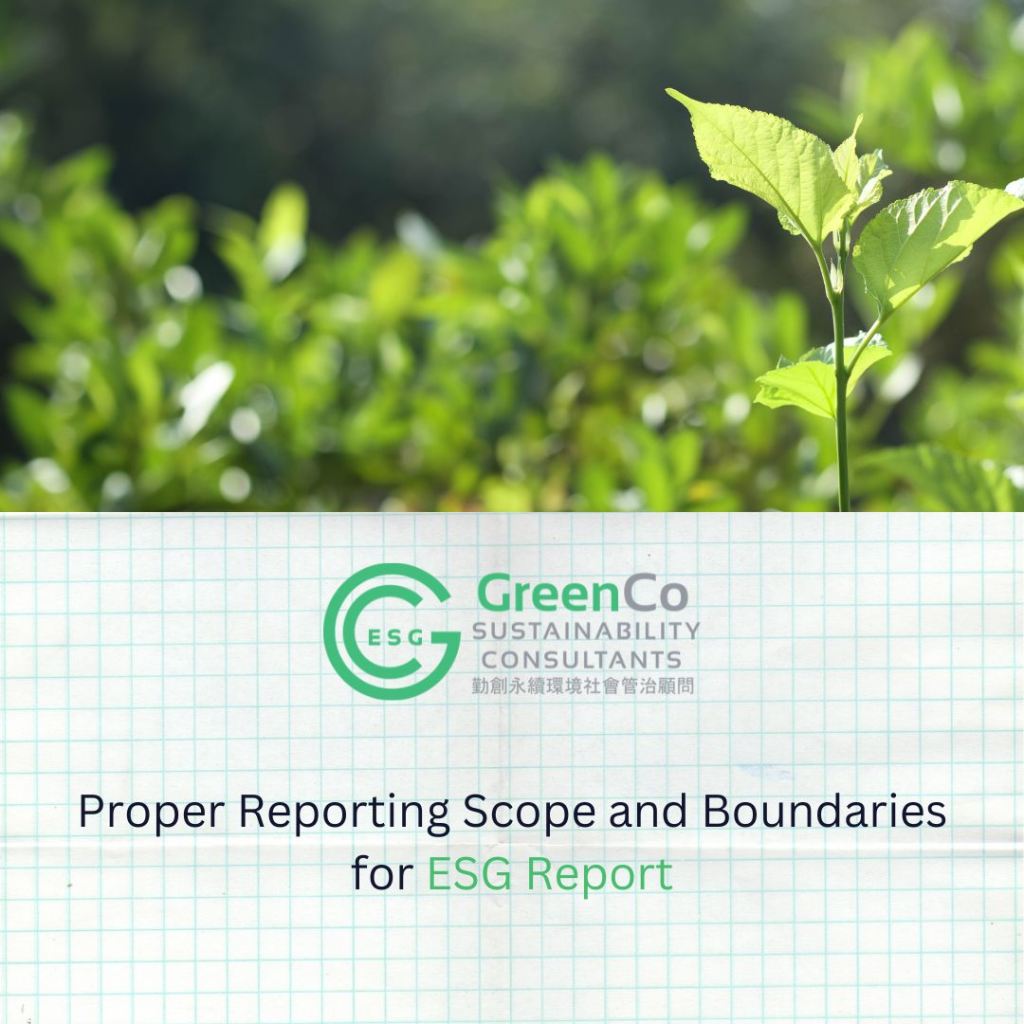 GreenCo Sets Reporting Scope And Boundaries For Your ESG Report